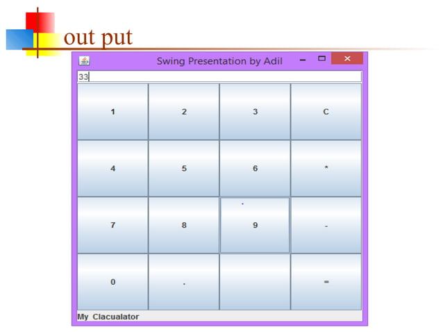Swing And Awt In Java Ppt
