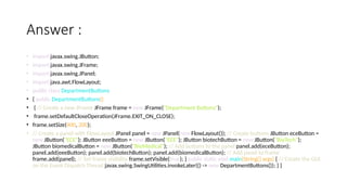 it's about the swing programs in java language | PPT