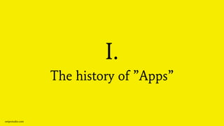 Swipe® - The history of "Apps", iPhone, iPad and Android | PDF