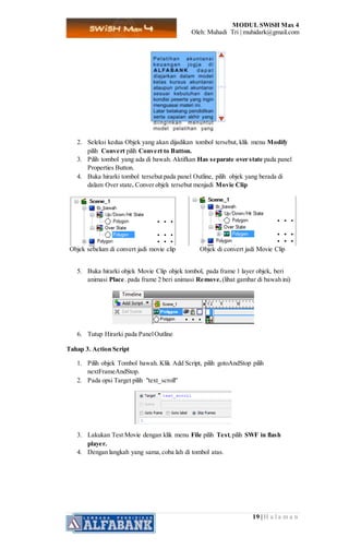 Membuat CD Interaktif dengan SWiSH MAX4 | DOCX