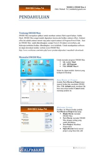 Membuat CD Interaktif dengan SWiSH MAX4 | DOCX