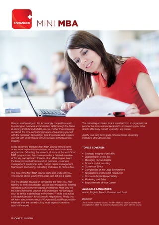 Swiss brochure 2017 en | PDF