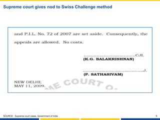Swiss Challenge Policy | PPTX | Developmental Sites | Real Estate