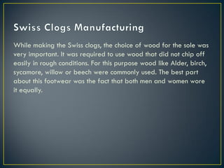 Swiss Clog: A Footwear That Everyone Needs | PDF