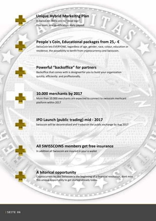 Swisscoin Business Presentation | PDF