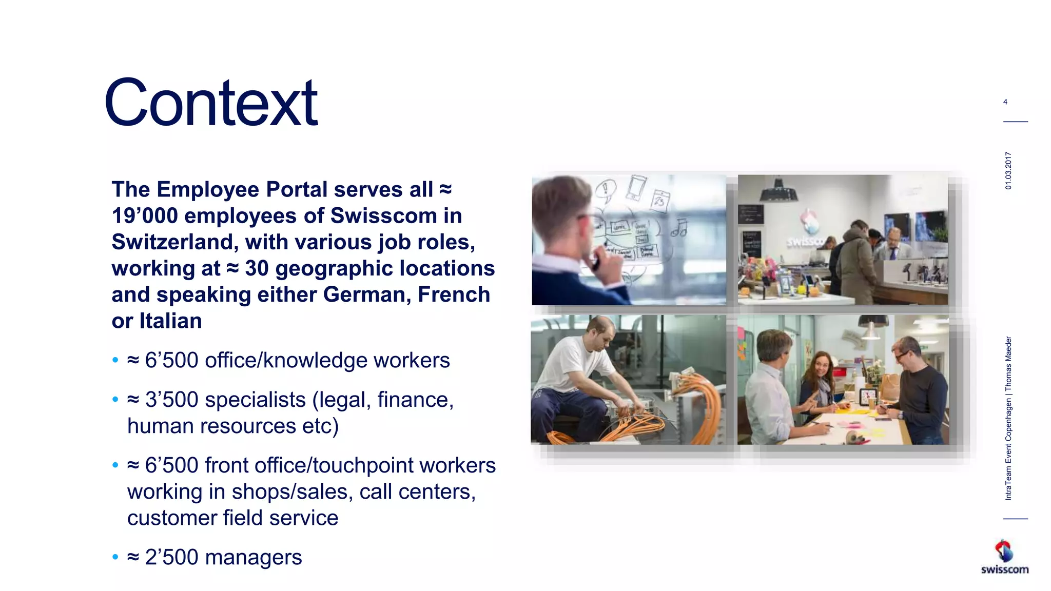 Swisscom’s Intranet transformation journey towards an engaging Employee ...