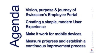 Swisscom’s Intranet transformation journey towards an engaging Employee ...