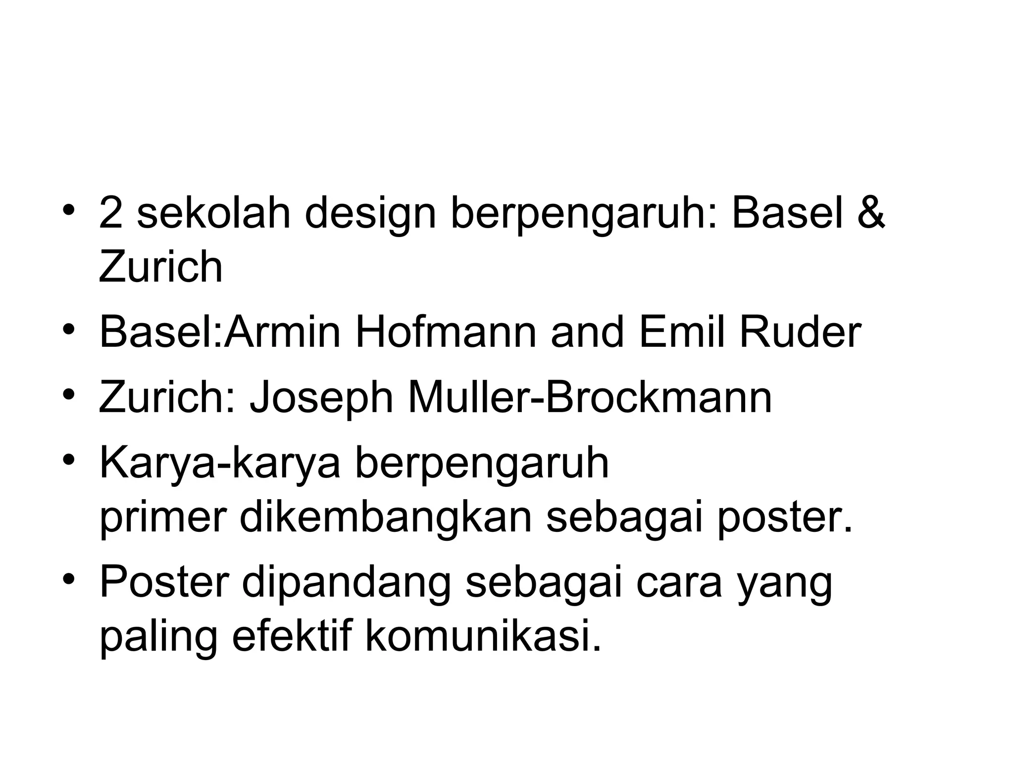 Swiss design, modern visual communication | PPT