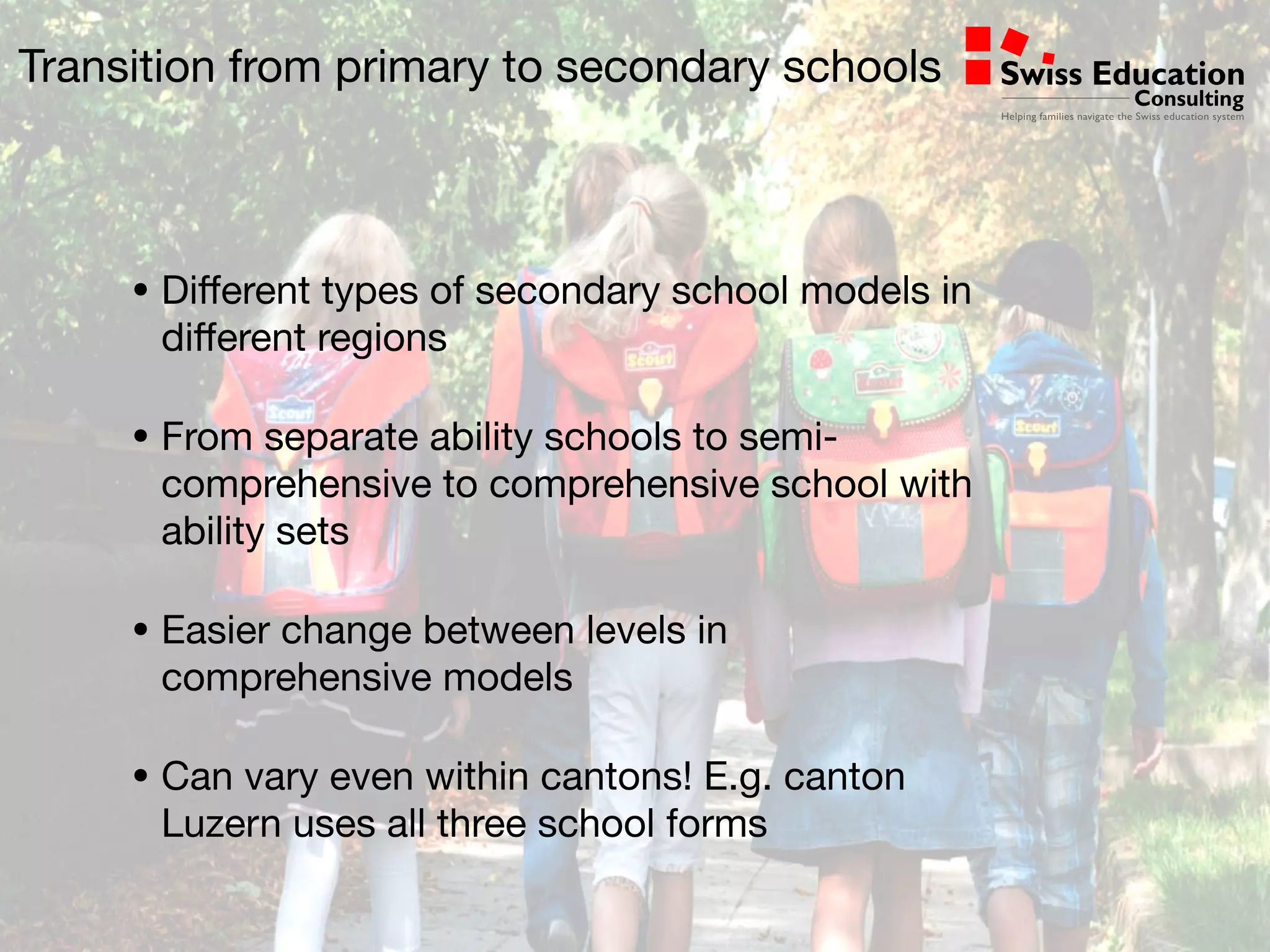 Swiss education system ability streaming and pathways | PDF