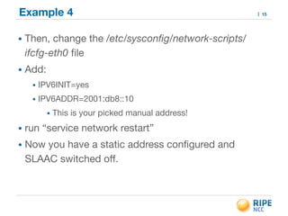 IPv6 Council: IPv6 on your servers; fun or frightening? | PPT