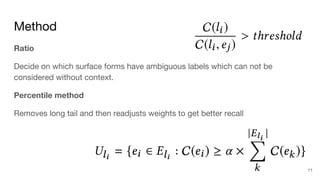 SwissLink: High-Precision, Context-Free Entity Linking Exploiting ...