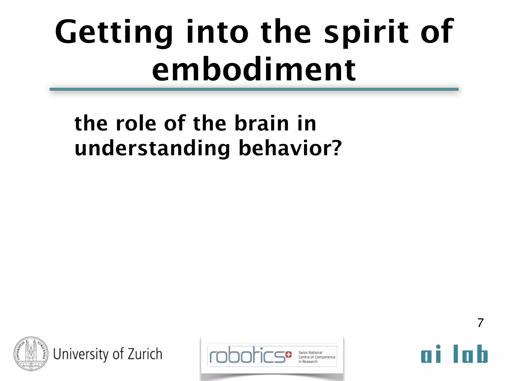 Embodied Intelligence: The four messages | KEY