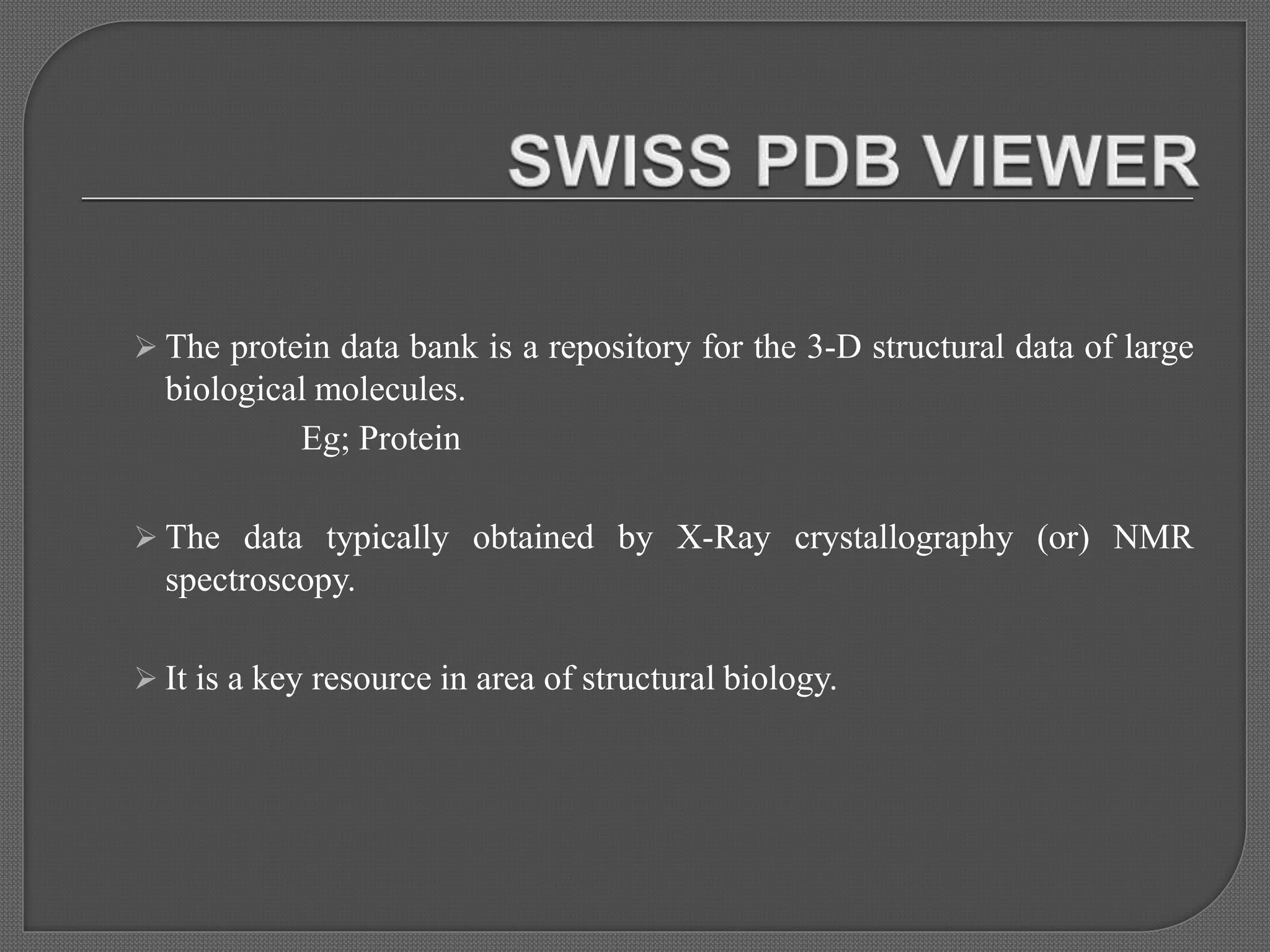 Swiss pdb viewer | PPTX