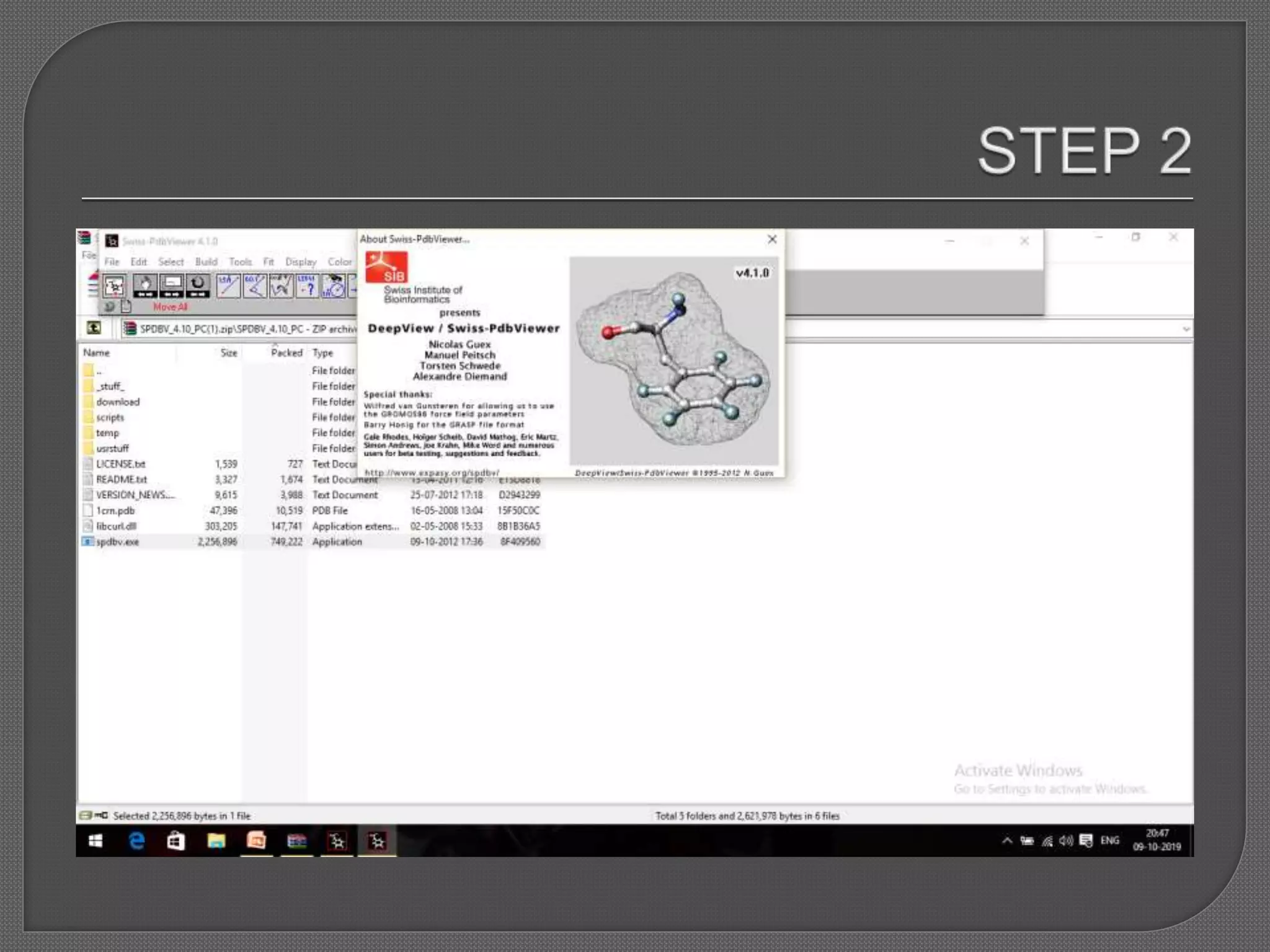 Swiss pdb viewer | PPTX | Chemistry | Science