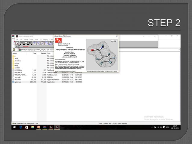 Swiss pdb viewer | PPTX | Chemistry | Science