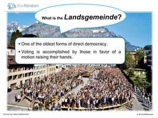 The Swiss Political System, by WikiRendum | PPTX