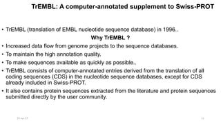 Swiss prot database | PPTX