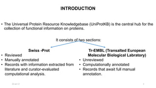 Swiss prot database | PPTX