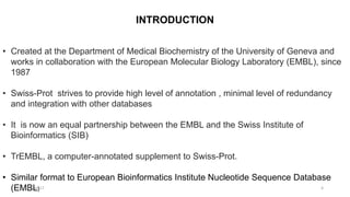 Swiss prot database | PPTX