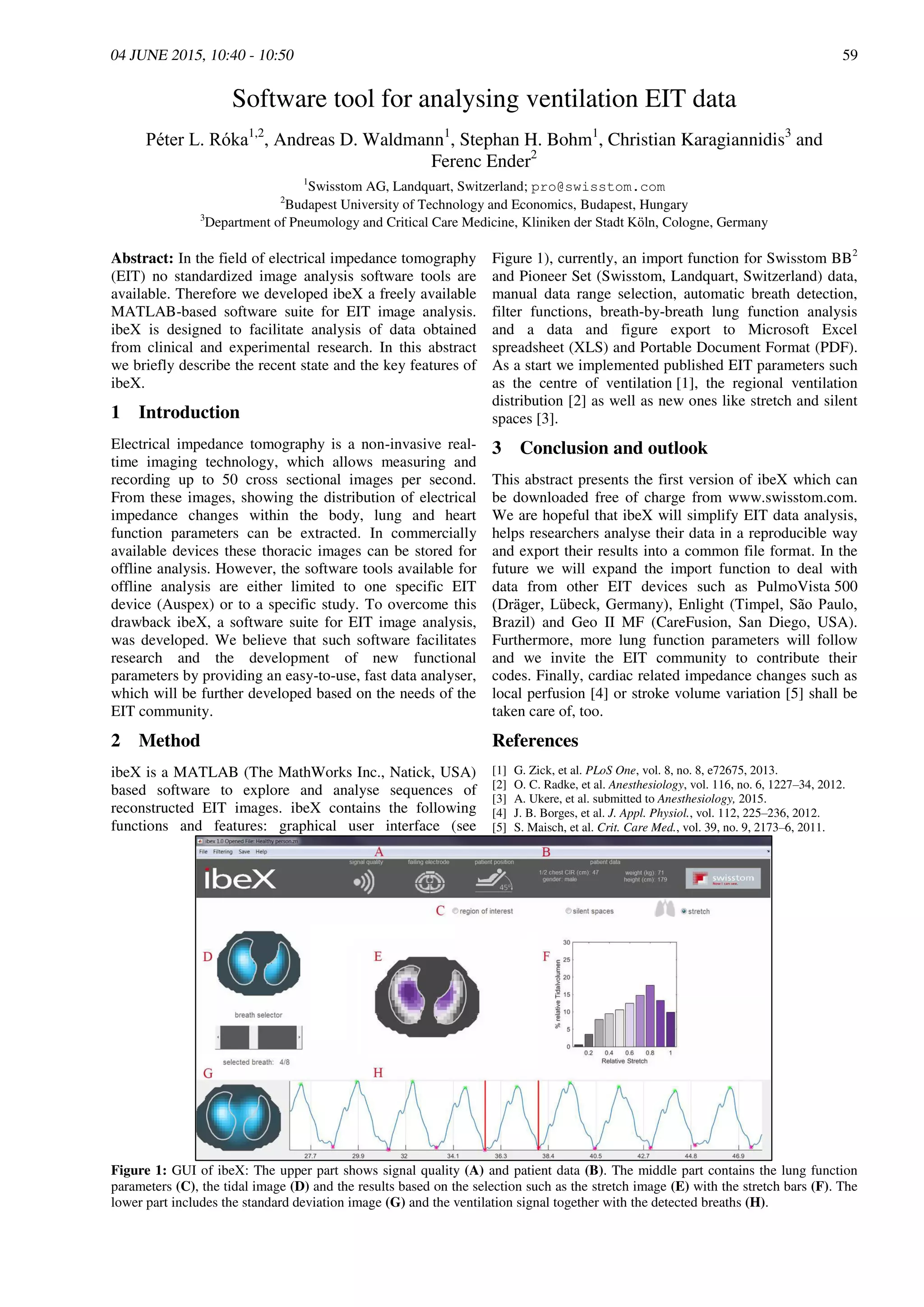 Roka P.L. et al.: Software tool for analysing ventilation EIT data. | PDF