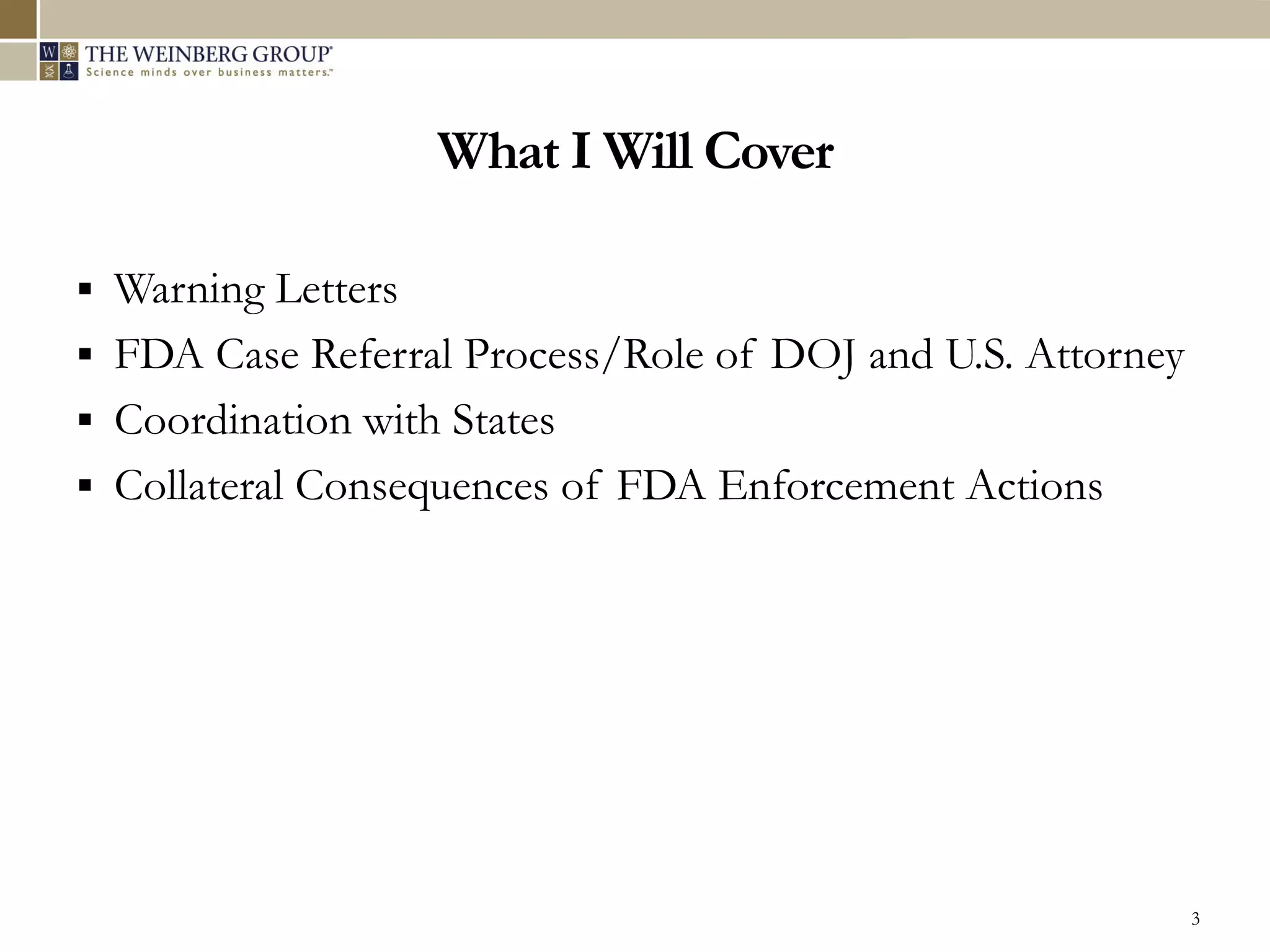 FDA Enforcement | PDF
