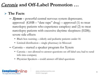 FDA Regulation of Promotion & Advertising Part 6B: First Amendment, Off ...