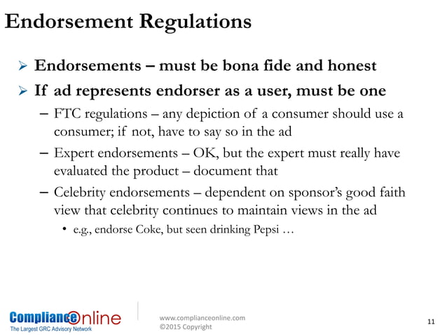 FDA Regulation of Promotion & Advertising Part 7: FTC Regulation | PDF