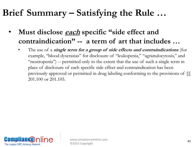 FDA Regulation of Promotion & Advertising -- Part 1: The Basics | PPT