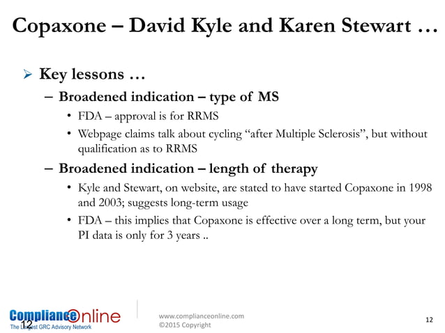 FDA Regulation of Promotion & Advertising -- Part 4: FDA Enforcement ...