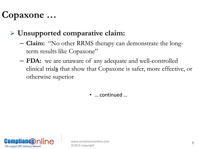 FDA Regulation of Promotion & Advertising -- Part 4: FDA Enforcement ...