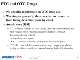 FDA Regulation of Promotion & Advertising -- Part 7: FTC Regulation ...