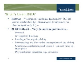 Clinical Studies -- Overview of FDA Regulation | PDF