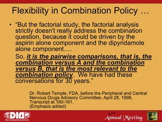 Strategies in Designing Clinicals for Fixed-Combination Drug | PDF