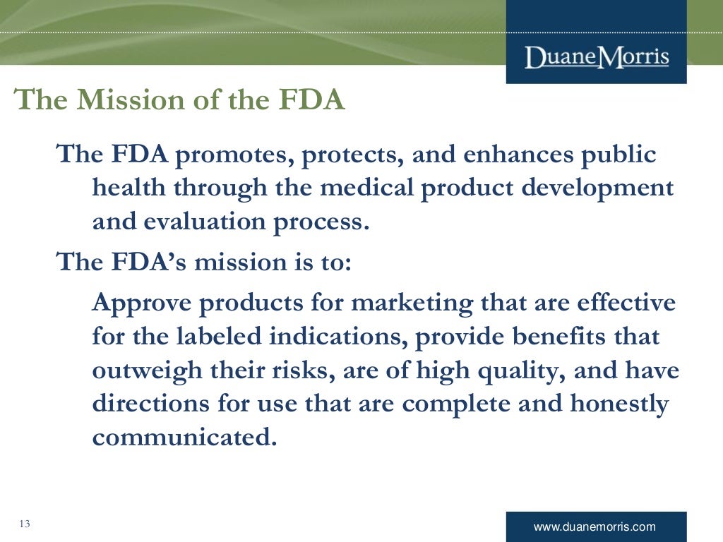 Overview of FDA Regulation of Medical Devices