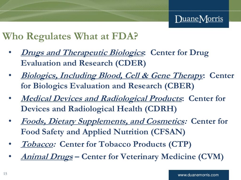 Overview of FDA Regulation of Medical Devices