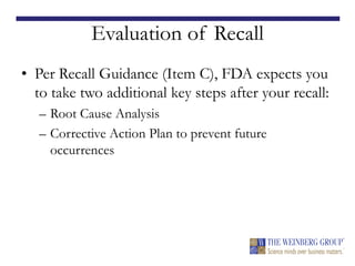 Recalls: The First Smoke of A Mass Tort -- Overview of a Recall of an ...