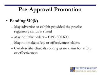 Medical Device Advertising Law & Regulation | PDF