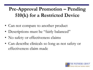 Medical Device Advertising Law & Regulation | PDF