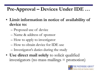 Medical Device Advertising Law & Regulation | PDF