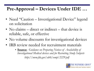 Medical Device Advertising Law & Regulation | PDF