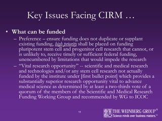 California Stem Cell Research and Cures Act | PPT