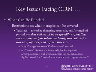 California Stem Cell Research and Cures Act | PPT