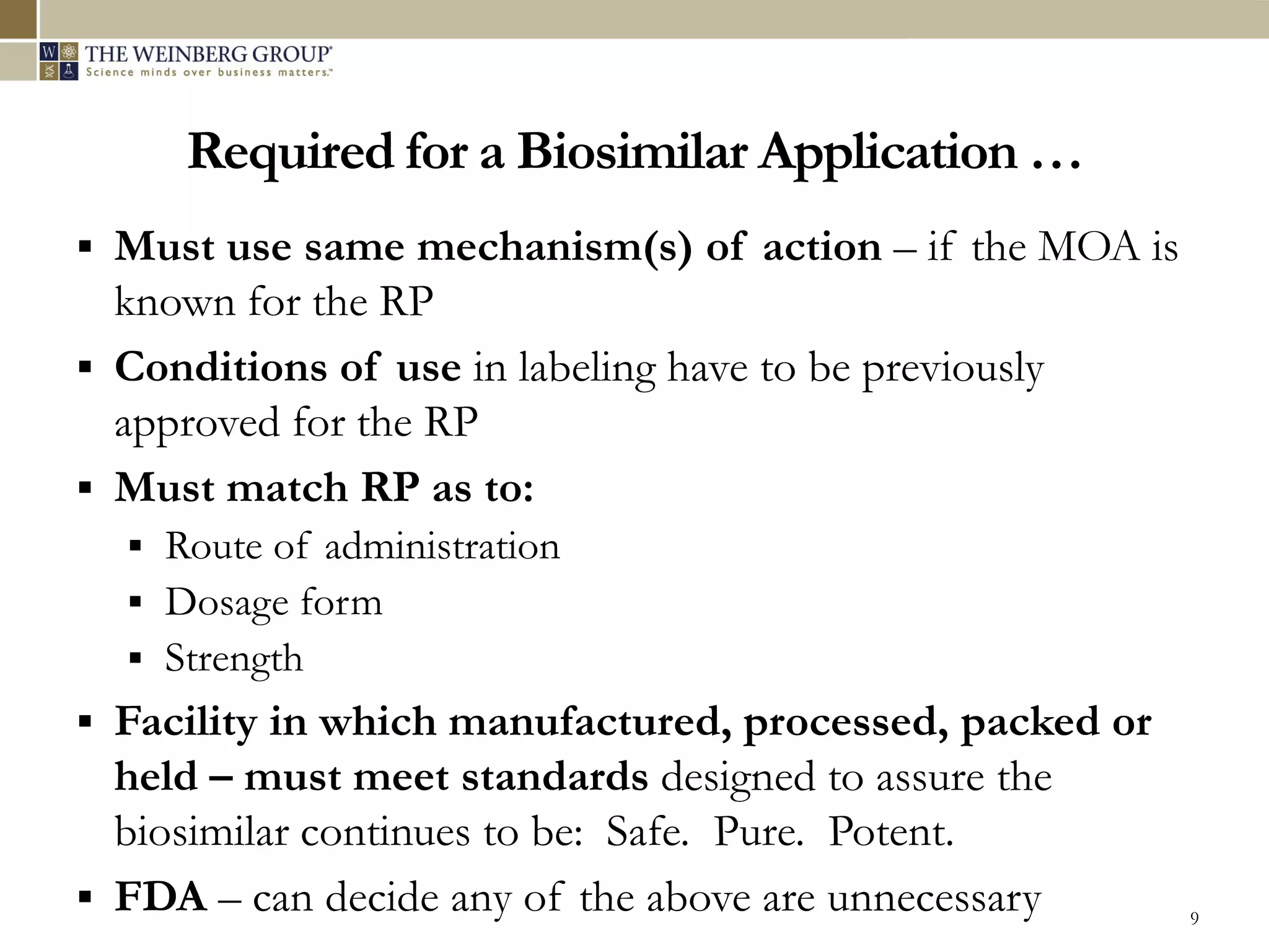 Biosimilars: the New U.S. Pathway | PDF