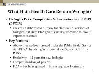 Biosimilars: the New U.S. Pathway | PDF