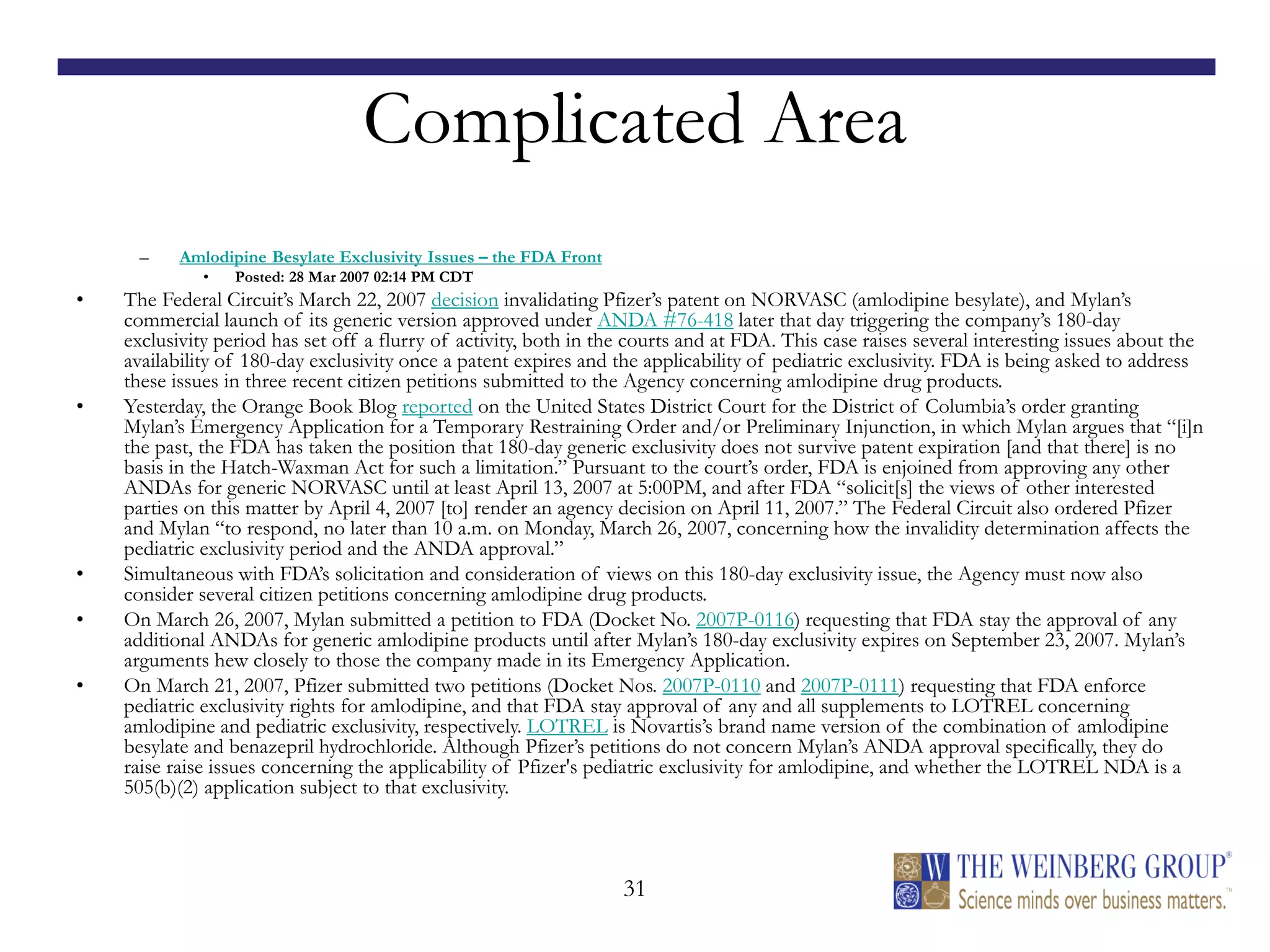 LIFECYCLE MANAGEMENT STRATEGIES: THE GENERIC PERSPECTIVE | PPT