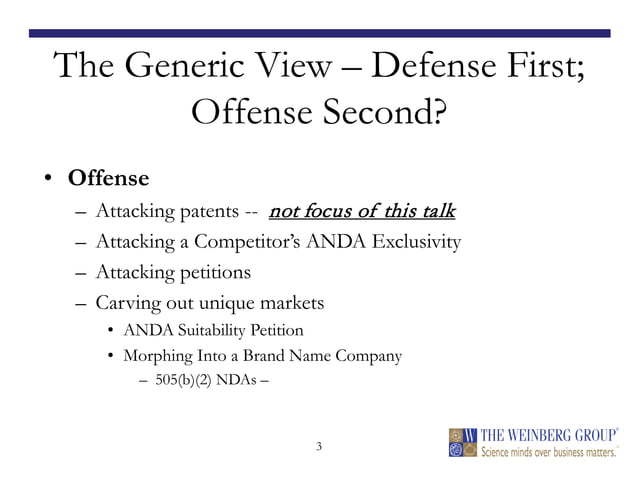 LIFECYCLE MANAGEMENT STRATEGIES: THE GENERIC PERSPECTIVE | PPT