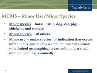 FDA Regulation of Veterinary Medicine | PDF