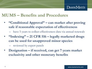 FDA Regulation of Veterinary Medicine | PDF