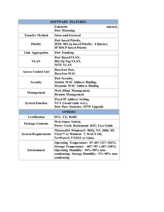 5 Jenis Switch | DOCX | Computer Networking | Computing