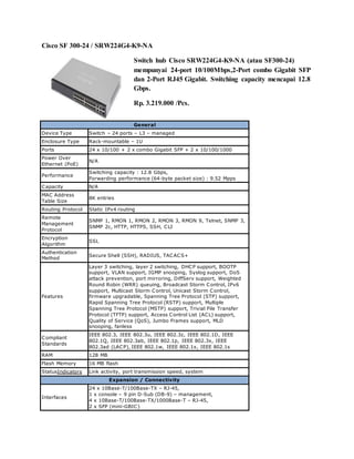 5 Jenis Switch | DOCX | Computer Networking | Computing